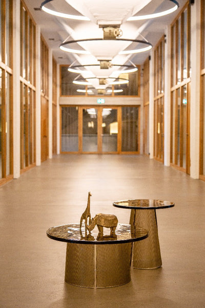 Bent Side Table Big - High - Grey – Elemento