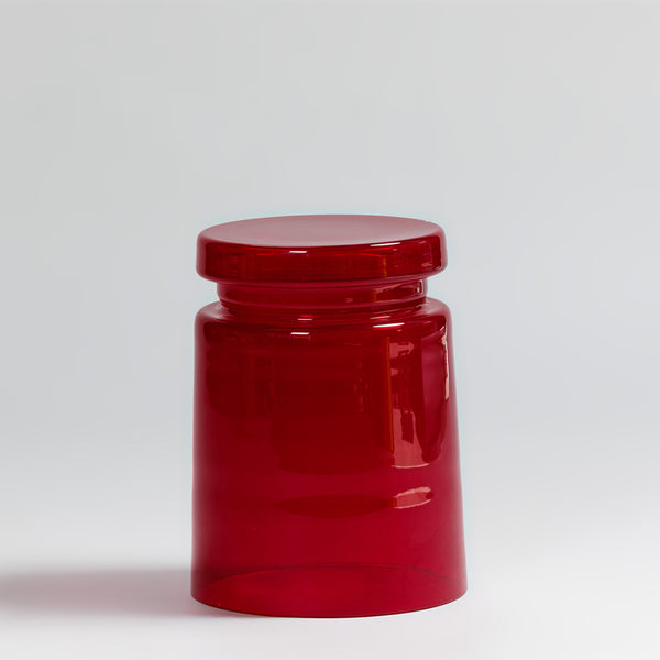Glass stool - Sky Red – Elemento